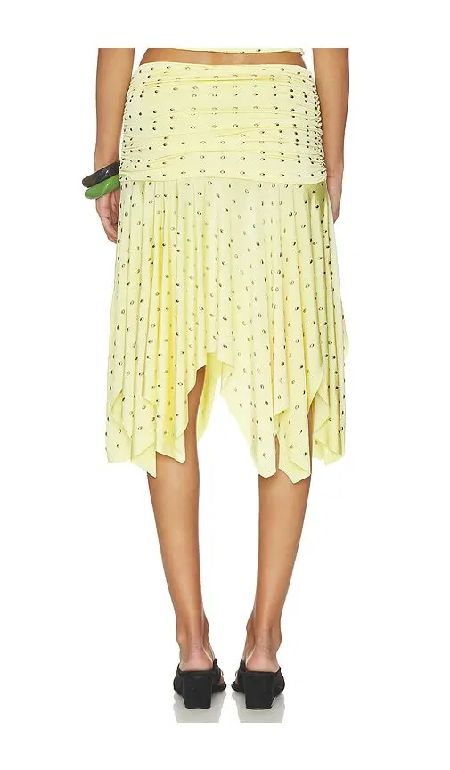 SIEDRES Ruched Asymmetric Skirt
