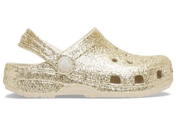 CROCS Classic Chunky Glitter Clog - Sandstone