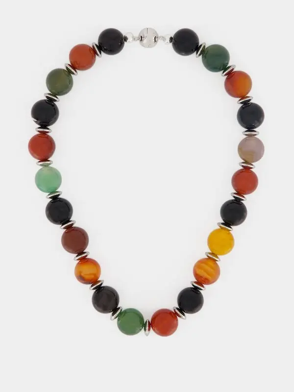 JULIETTA Mavis Agate Beaded Necklace - Multicolour