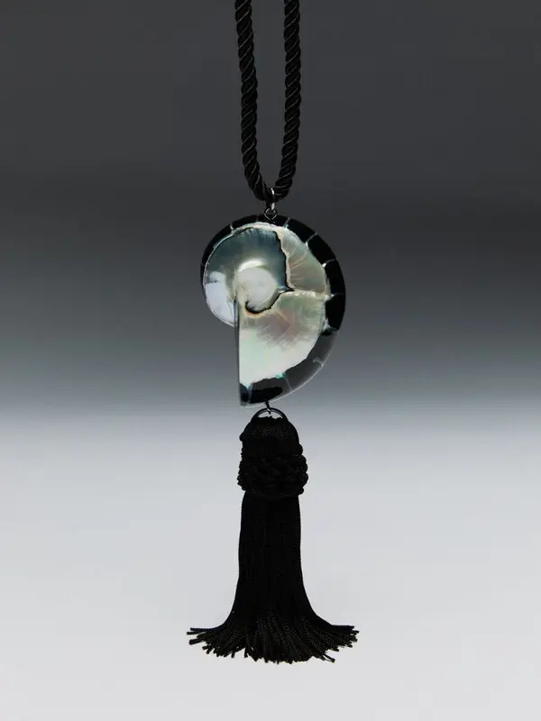 JULIETTA Nautilus Shell Tassel Necklace