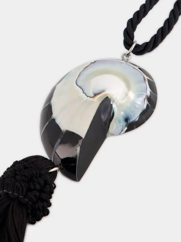 JULIETTA Nautilus Shell Tassel Necklace