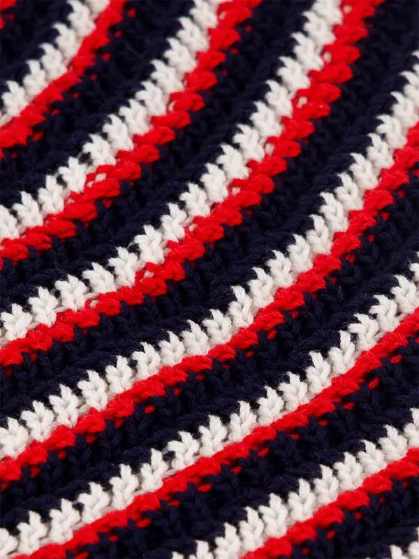 Miu Miu Striped Cotton Knit Hat