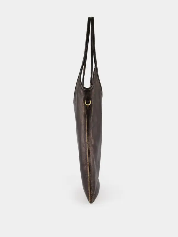 Miu Miu Coffee Ivy Leather Shoulder Bag - Brown
