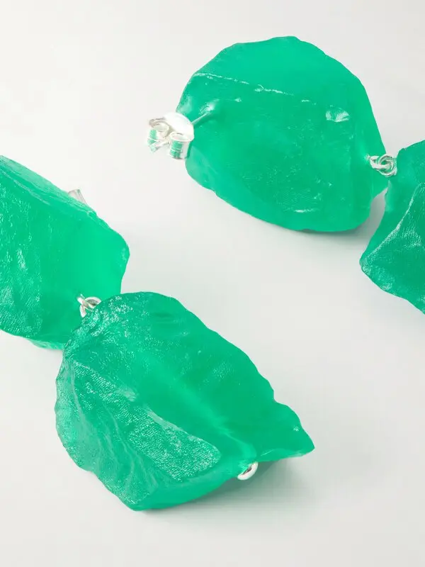 Completedworks Silver-plated And Resin Drop Earrings