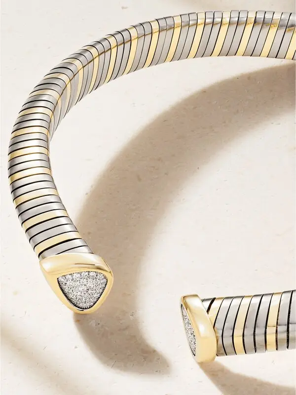 Marina B Trisola 18-karat Titanium And Diamond Necklace - Gold