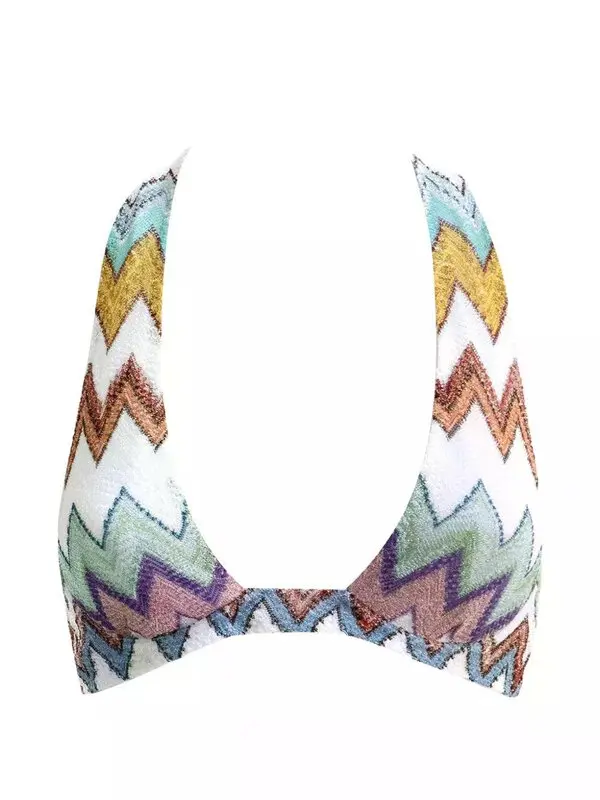 Missoni Zigzag-knit Bikini - White