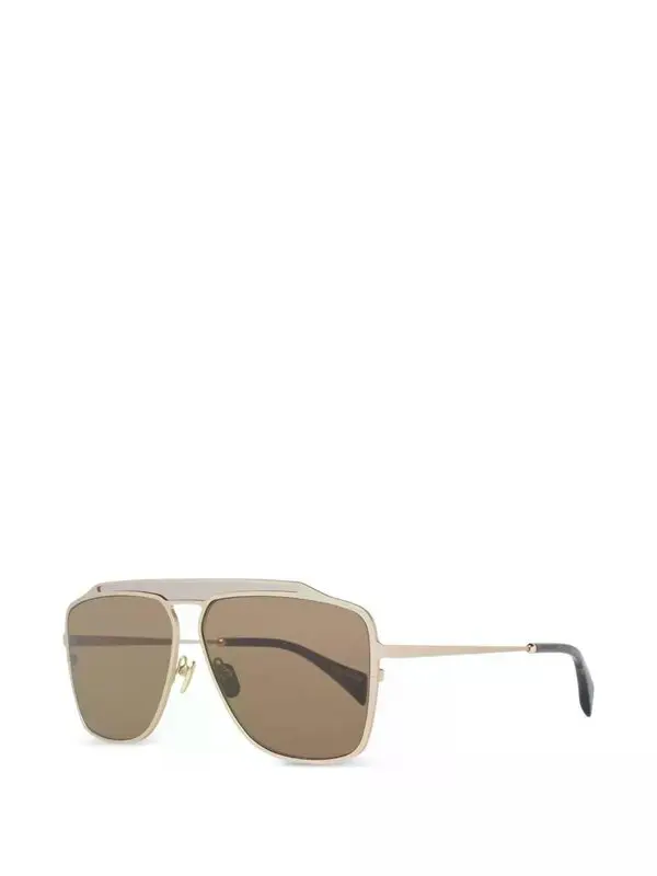 Yohji Yamamoto Pilot-frame Sunglasses - Gold