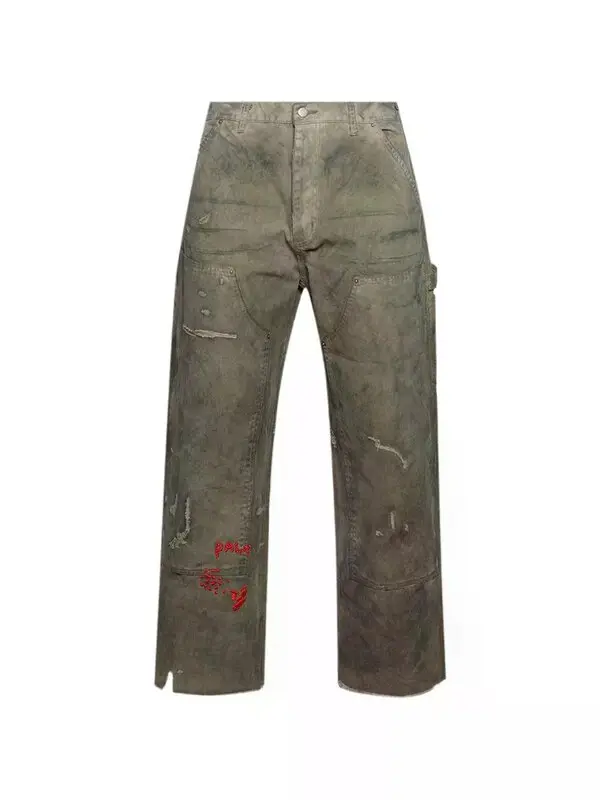 PALY Waxed-canvas Double-knee Trousers
