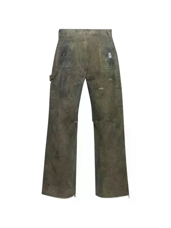 PALY Waxed-canvas Double-knee Trousers