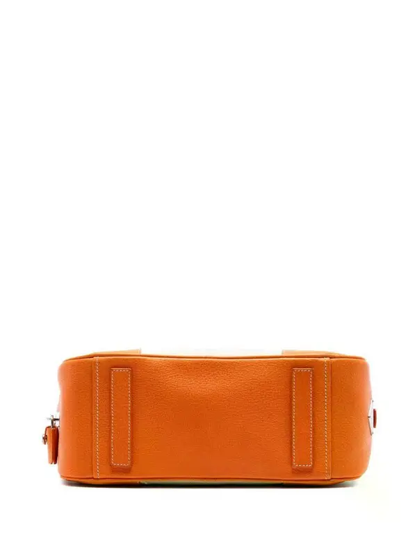 Prada Cinghiale Trimmed Canapa Handbag