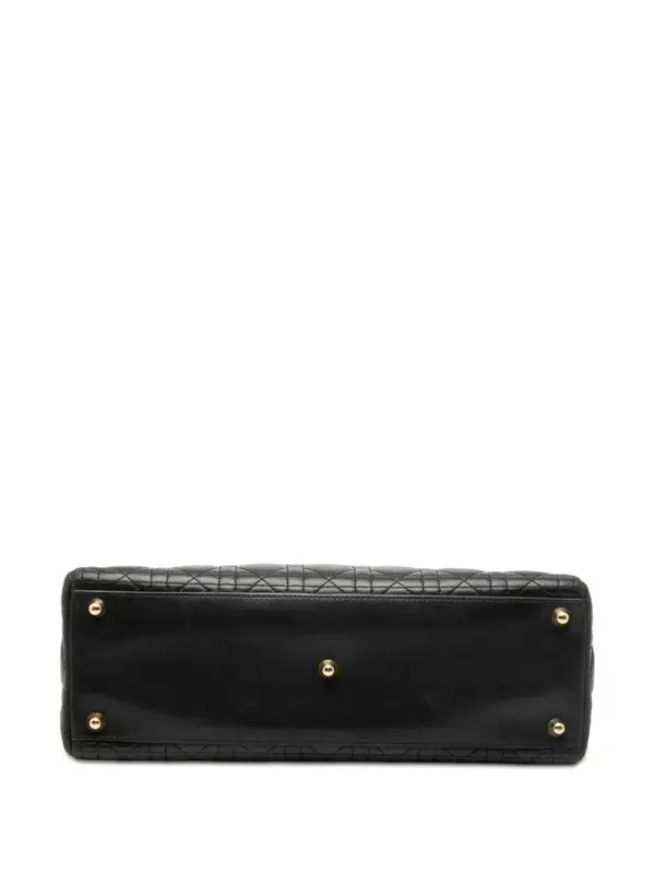 Dior Lambskin Cannage Lady Satchel - Black