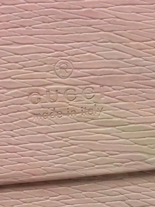Gucci 2016-2026 Mini Leather Script Wallet Small Wallets