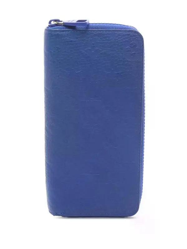 LOUIS VUITTON 2010-2026 Monogram Empreinte Vertical Zip Around Wallet Long Wallets - Blue
