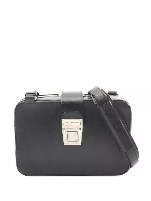Balenciaga Leather Tuck Lock Shoulder Bag