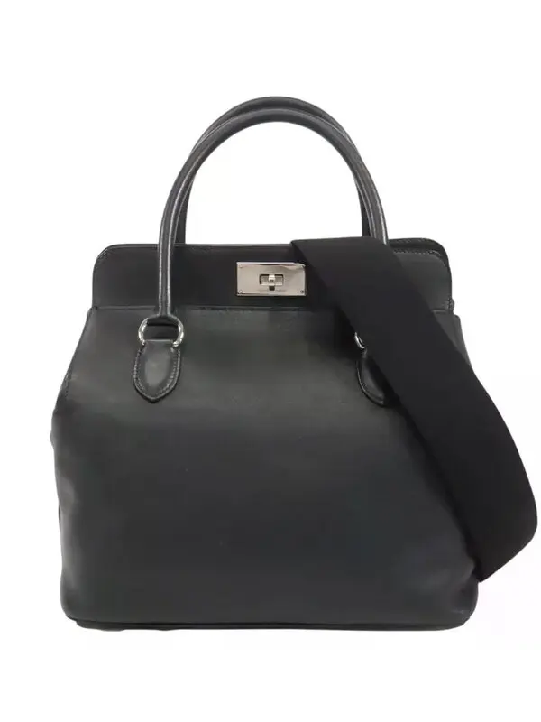 Hermès 2011 Swift Toolbox 26 Satchel - Black