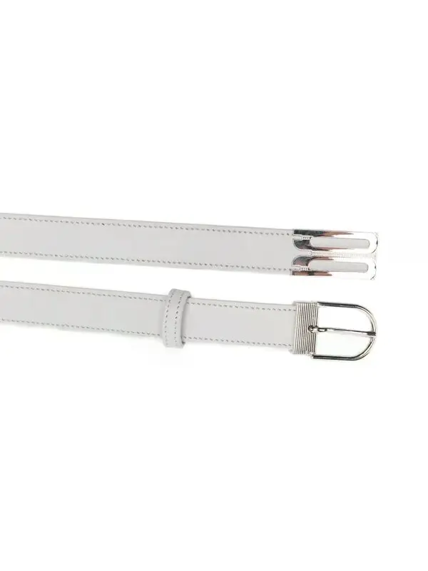 Victoria Beckham Dorian B Buckle Belt - Grey