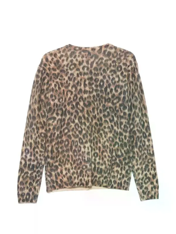 Barbara Bui Leopard Print Cardigan