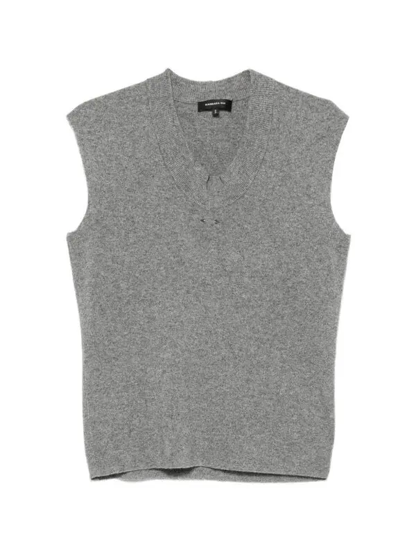 Barbara Bui Ribbed-neck Vest