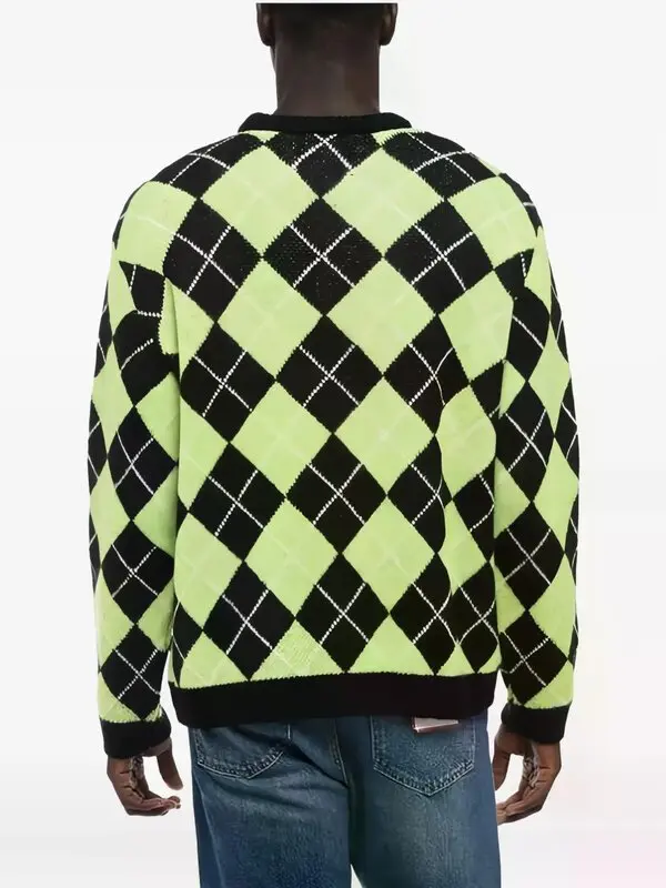 AWAKE NY Argyle Check Pattern Jumper