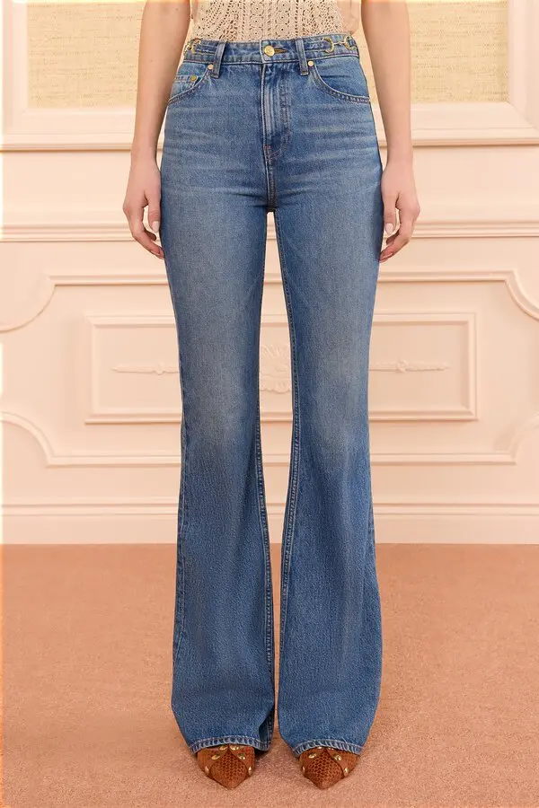 Ulla Johnson Colette High Rise Straight Leg Jeans