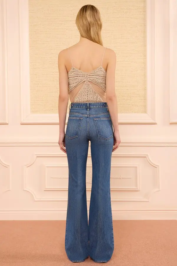 Ulla Johnson Colette High Rise Straight Leg Jeans