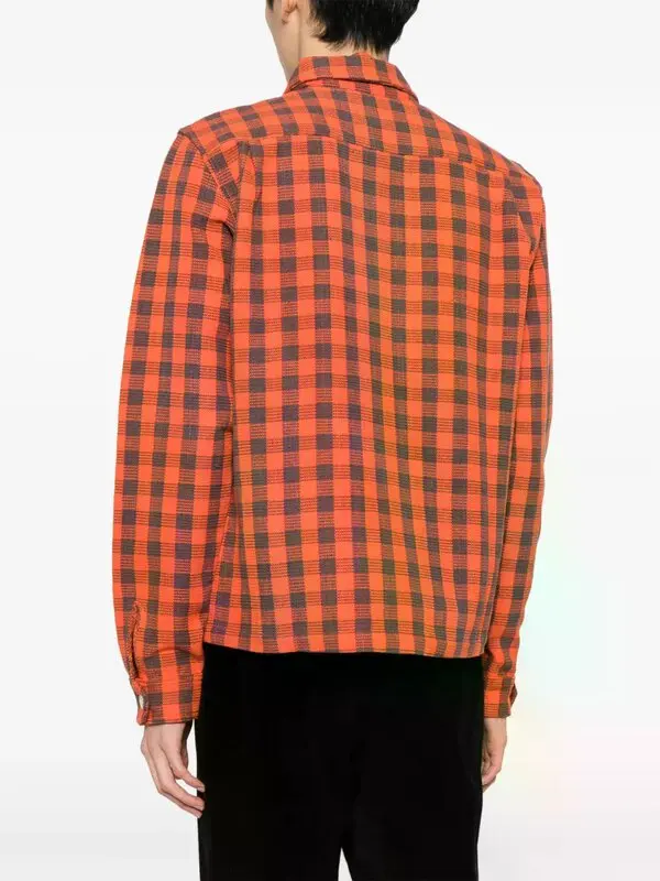 WALES BONNER Check-pattern Organic-cotton Jacket