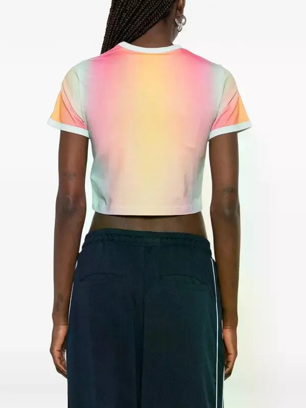 Casablanca Printed Cropped T-shirt