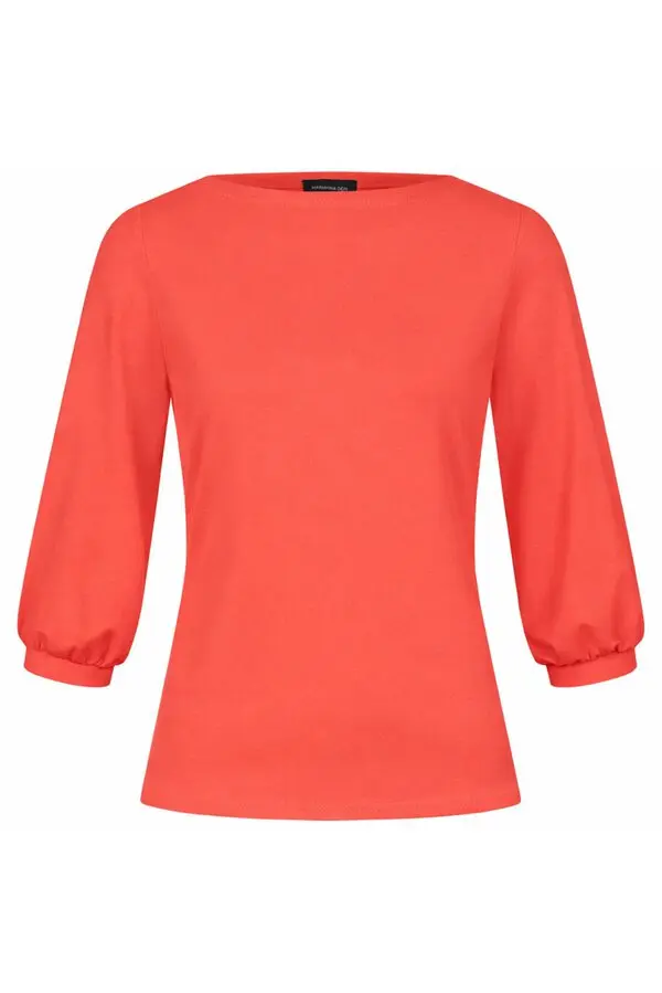MARIANNA DÉRI Boat Neckline 3/4 Sleeve Top