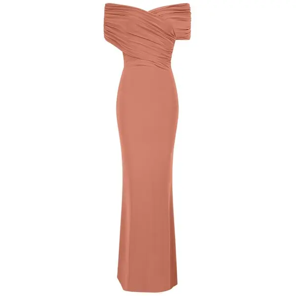 CELESTINE & MAE Primula Crossover Maxi Dress - Pink