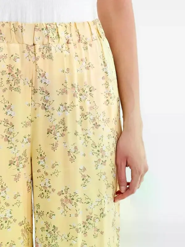 VICOLO Floral Print Trousers