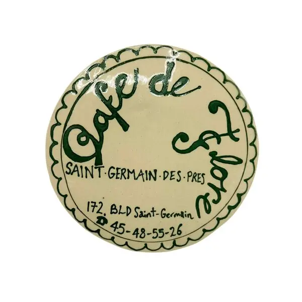 CLUB CARLOTTA TABLEWARE Cafe De Flore Coaster