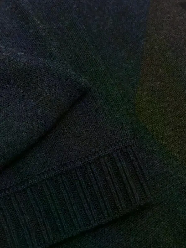 Loewe Colour-block Ribbed-trim Blanket