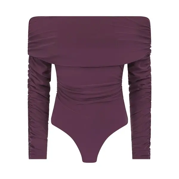 CELESTINE & MAE Florentina Bodysuit In Tulipwood - Purple