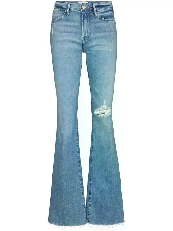 FRAME Le High Flared Jeans - Blue