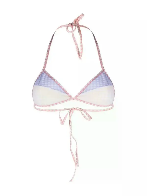 DIESEL® Check-print Bikini Top