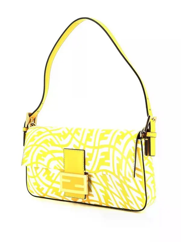 Fendi Vertigo Baguette Shoulder Bag - Yellow