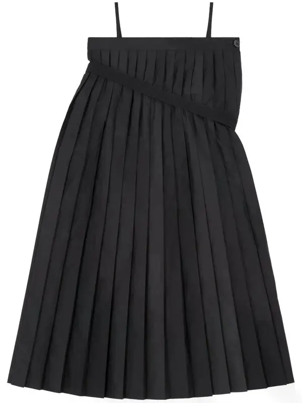 MAISON MARGIELA Pleated Midi Dress - Black