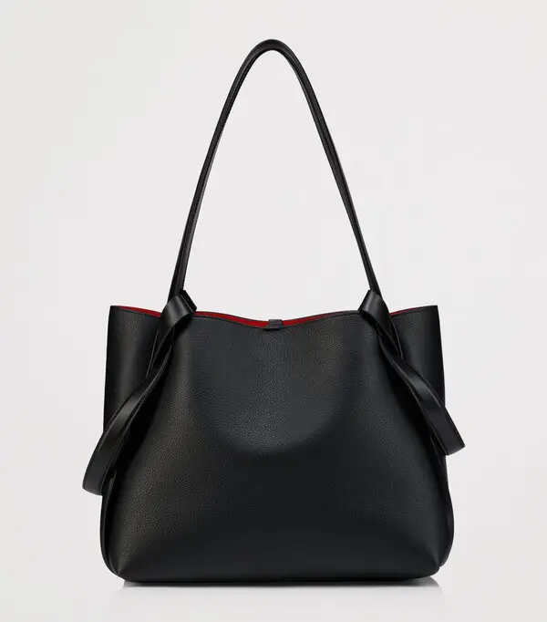 CHRISTIAN LOUBOUTIN Bettina Small Leather Tote Bag - Black