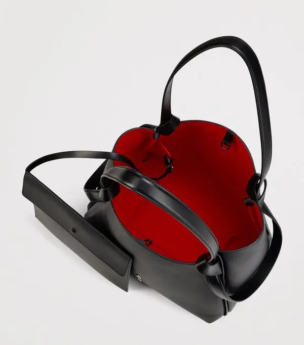 CHRISTIAN LOUBOUTIN Bettina Small Leather Tote Bag - Black
