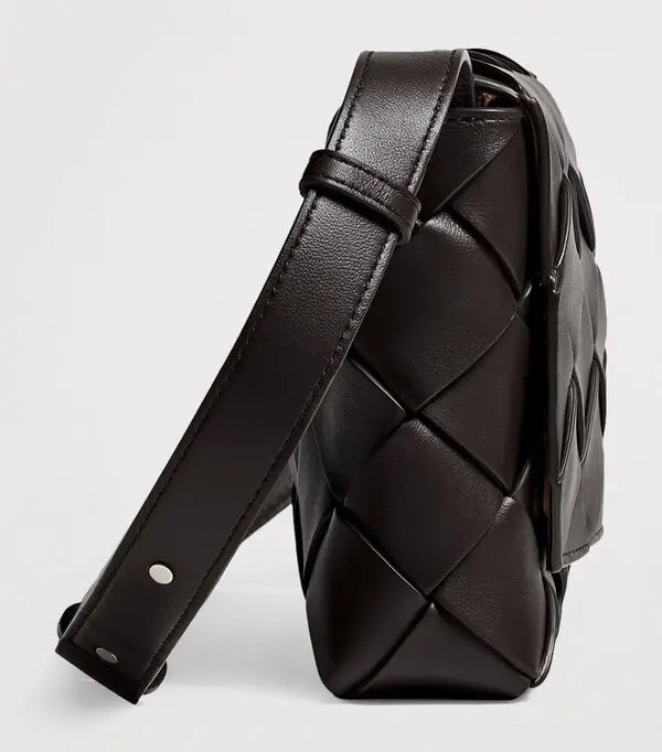 Bottega Veneta Intreccio Leather Cross-body Bag - Brown