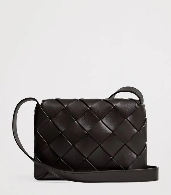 Bottega Veneta Intreccio Leather Cross-body Bag - Brown