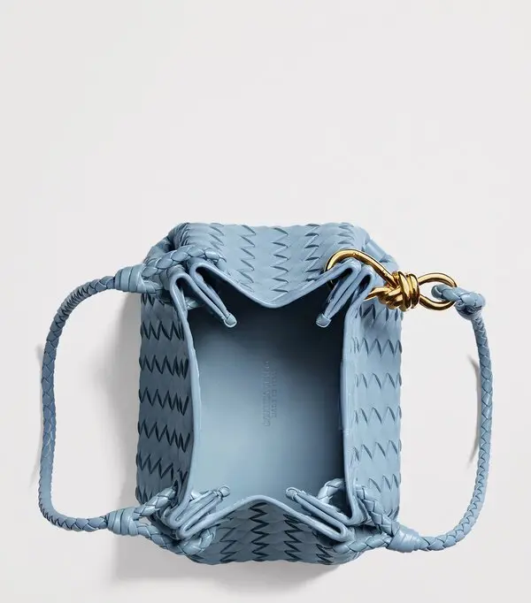 Bottega Veneta Small Leather Parachute Shoulder Bag - Grey