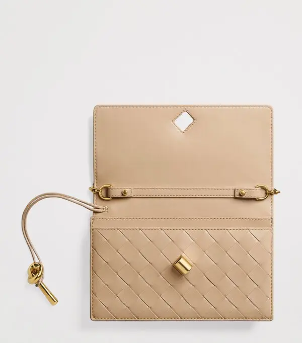 Bottega Veneta Leather Andiamo Chain Wallet