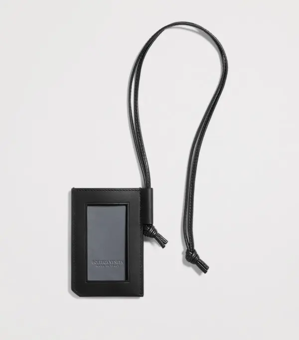 Bottega Veneta Leather Intrecciato Badge Holder