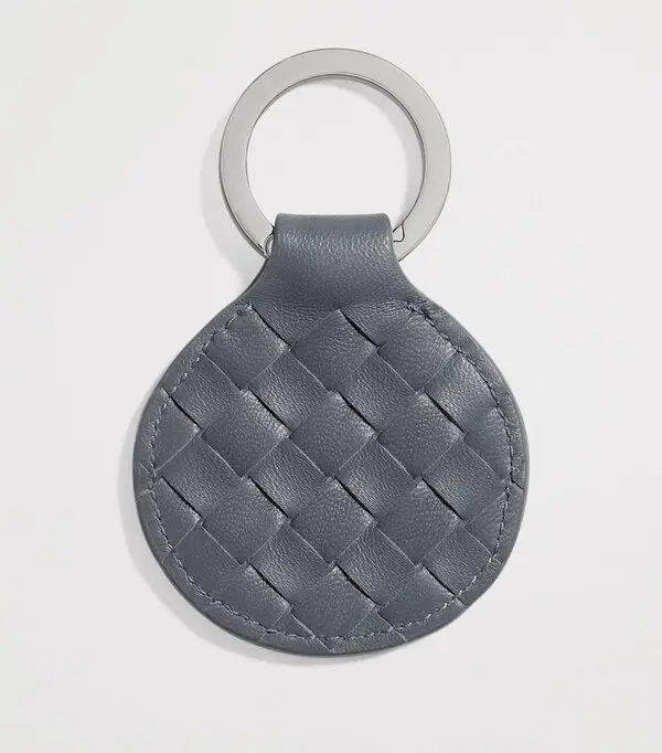 Bottega Veneta Leather Intrecciato Keyring