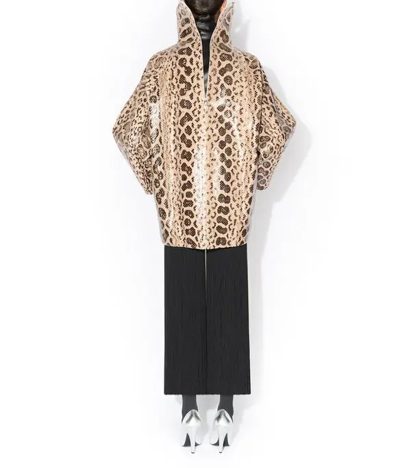 Alaïa Python Skin Layered Coat