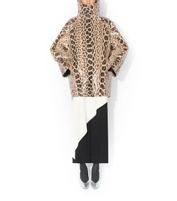 Alaïa Python Skin Layered Coat