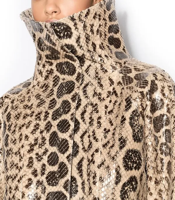 Alaïa Python Skin Layered Coat