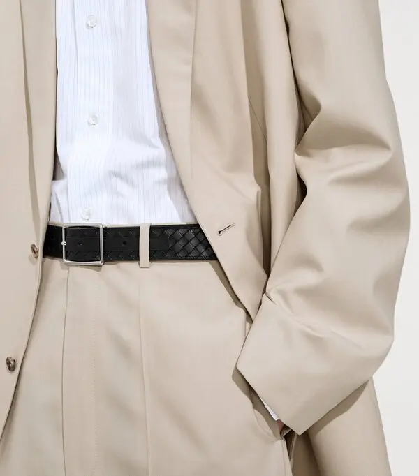Bottega Veneta Intrecciato Leather Belt