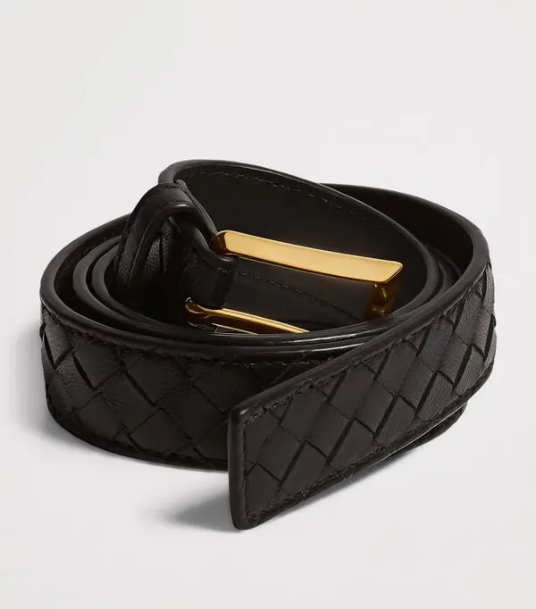 Bottega Veneta Calfskin Intrecciato Piccolo Belt